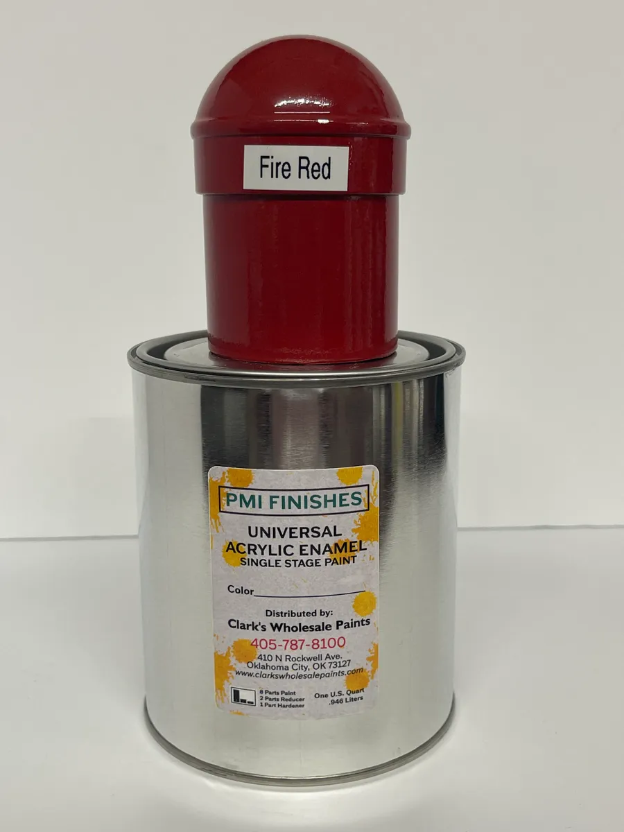 Fire Red Acrylic Enamel Paint - Quart | ClarksWholesalePaint