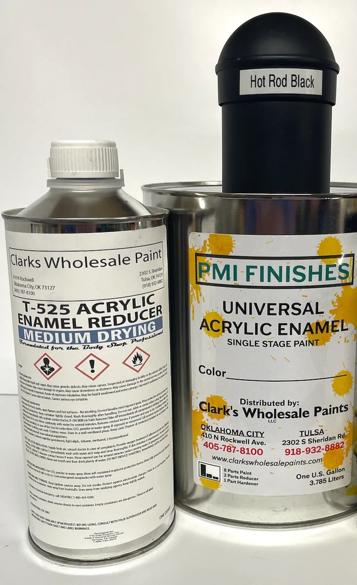 Hot Rod Black Single Stage Enamel Kit - Gallon | ClarksWholesalePaint