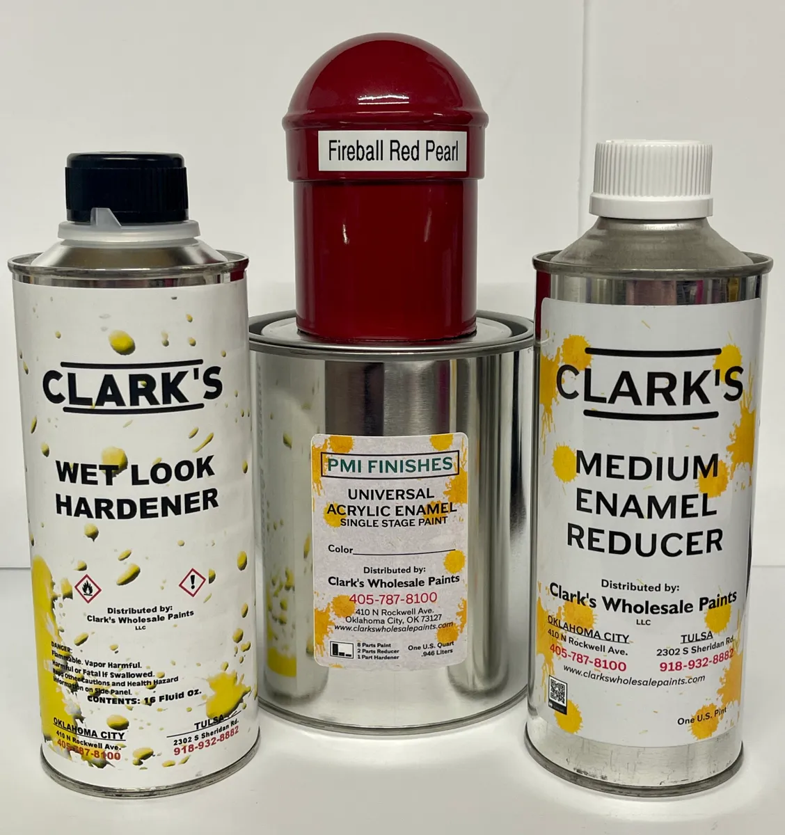 Fireball Red Pearl Acrylic Enamel Quart Kit | ClarksWholesalePaint