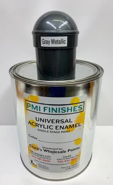 Gray Metallic Acrylic Enamel Paint - Gallon | ClarksWholesalePaint