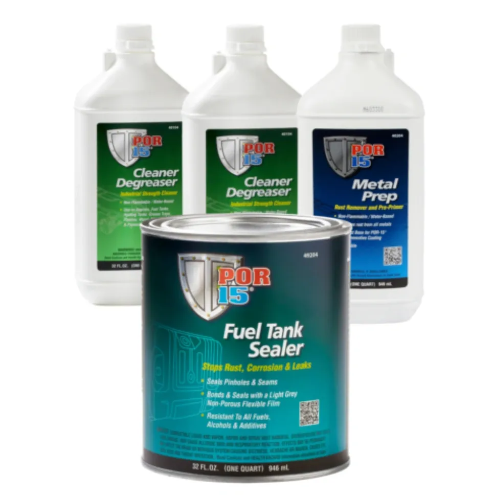 Por-15 49239 Auto Fuel Tank Repair Kit Gas Restoration Rust Remover ...