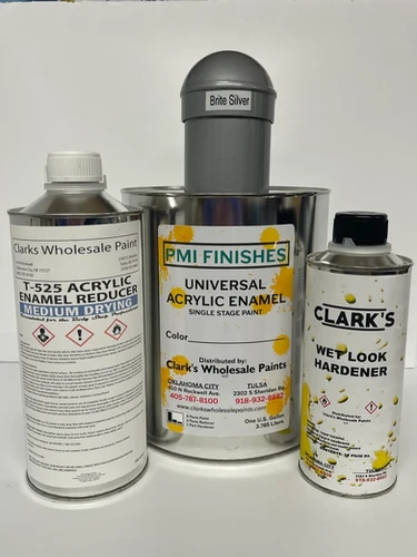 Brite Silver Acrylic Enamel Gallon Kit | ClarksWholesalePaint