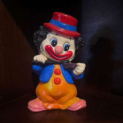 Vintage 1960s Plastic Clown Money Box | The Witchery NZ