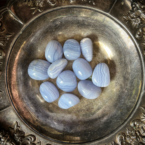Blue Lace Agate ~ Communication / Clear Expression / Peace | The Witchery NZ