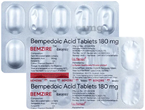 Bemzire Tablet (Bempedoic acid) | 24*7Ivermectin Store