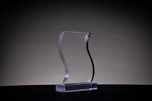 AC003 - Wavy Rectangle Plaque | Awards Central Philippines