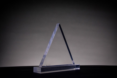 AC006 - Triangular Plaque| Customizable Acrylic Award