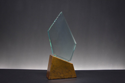 GRM03 - Gold Flake Diamond Plaque | awards-central