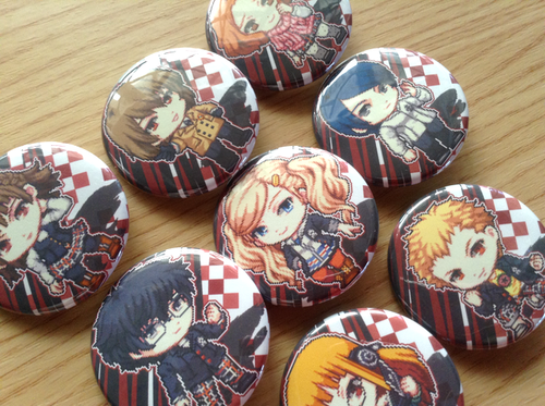 Persona 5 button pins | timelaxminicreations