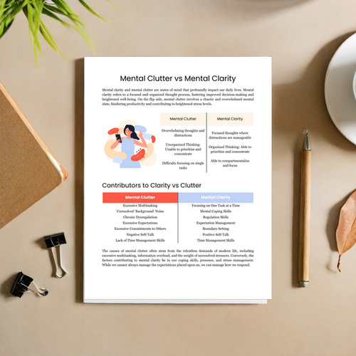 Mental Clutter vs Mental Clarity | MsPsychotherapist