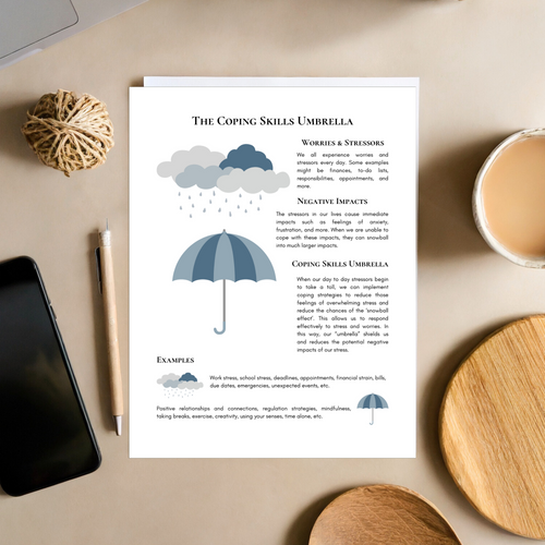 Coping Skills Umbrella | MsPsychotherapist
