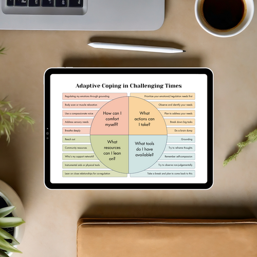 Adaptive Coping Skills Worksheet | MsPsychotherapist