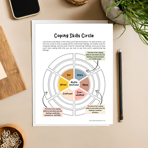 Coping Skills Circle | MsPsychotherapist