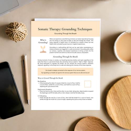 Grounding Workbook for Somatic Therapy | MsPsychotherapist