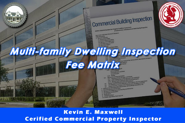 Multi-family Dwelling Inspection Fee Matrix.