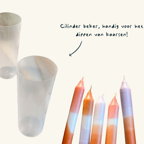 dip dye kaarsen maken | Cilinder beker | Daffies