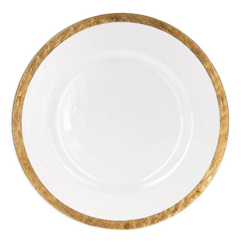 Hammered Gold Rim Charger | Material Girls