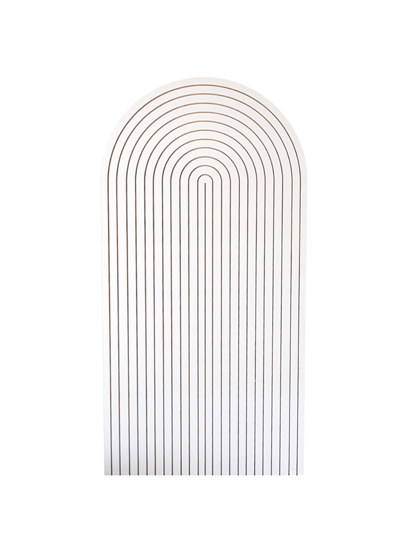 White Ripple Arch Panel | Material Girls