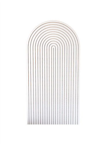 White Ripple Arch Panel | Material Girls