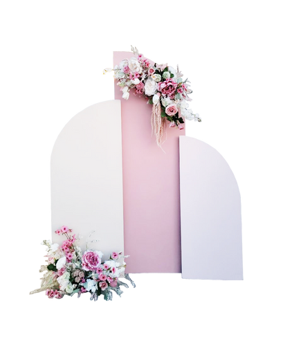 4ft Pink Half Arch Panel | Material Girls
