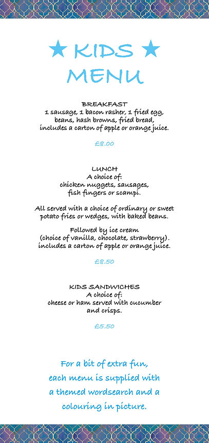 The Miller's Kitchen Menus | kersey-mill
