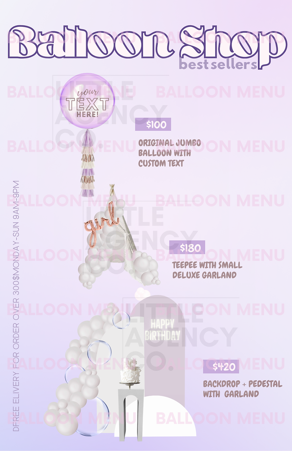 Why You Need a Balloon Menu to Fit Your Business Brand and Needs