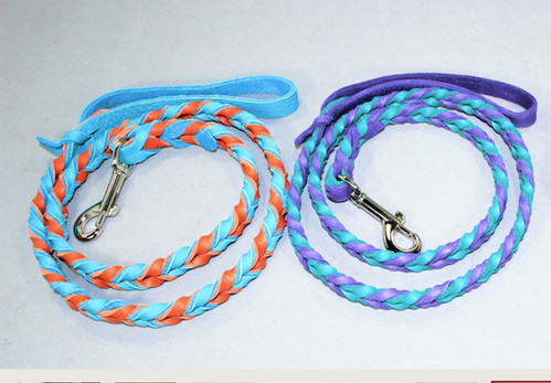 Mojo - Braided Leather Leash 6' 5/8" | Mojo Dog Co