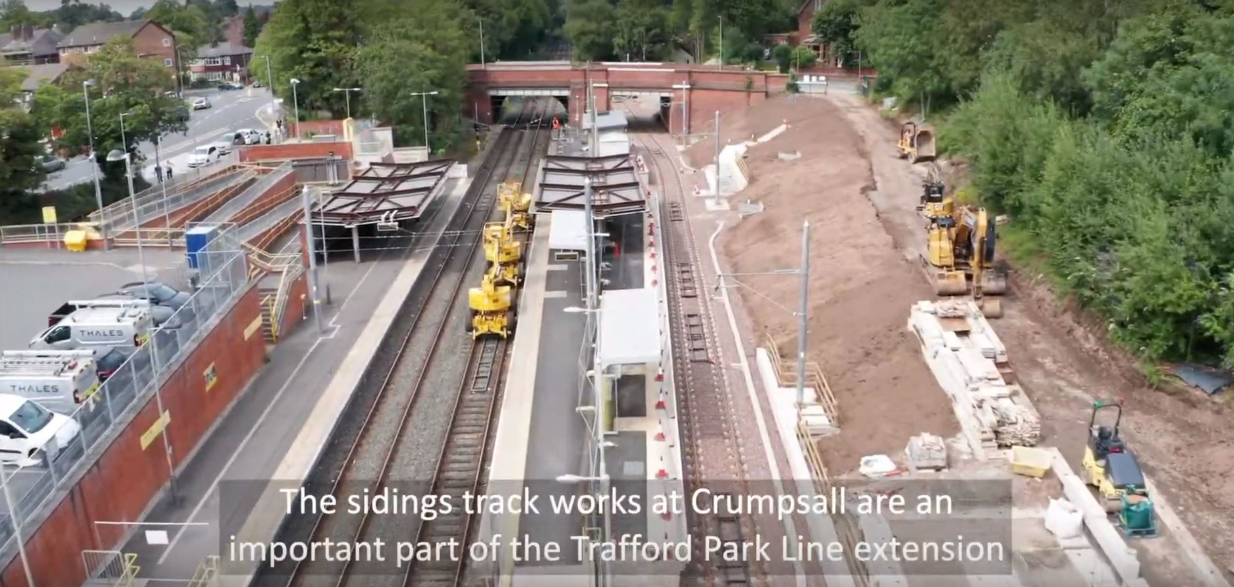 TfGM MPT Construction Works Monitoring Drone Video | Manchester | Drone ...