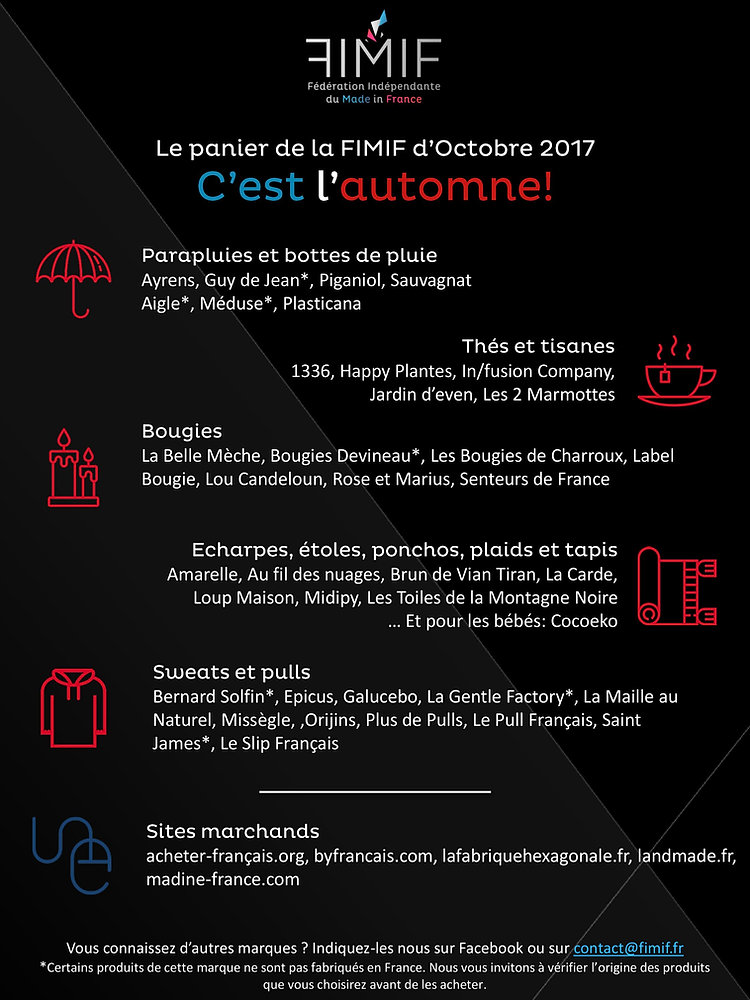 L’automne de la FIMIF : bottes, parapluie, écharpes, pulls… made in France