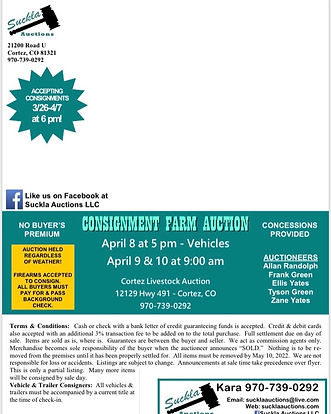 Auctions | United States | Suckla Auctions LLC