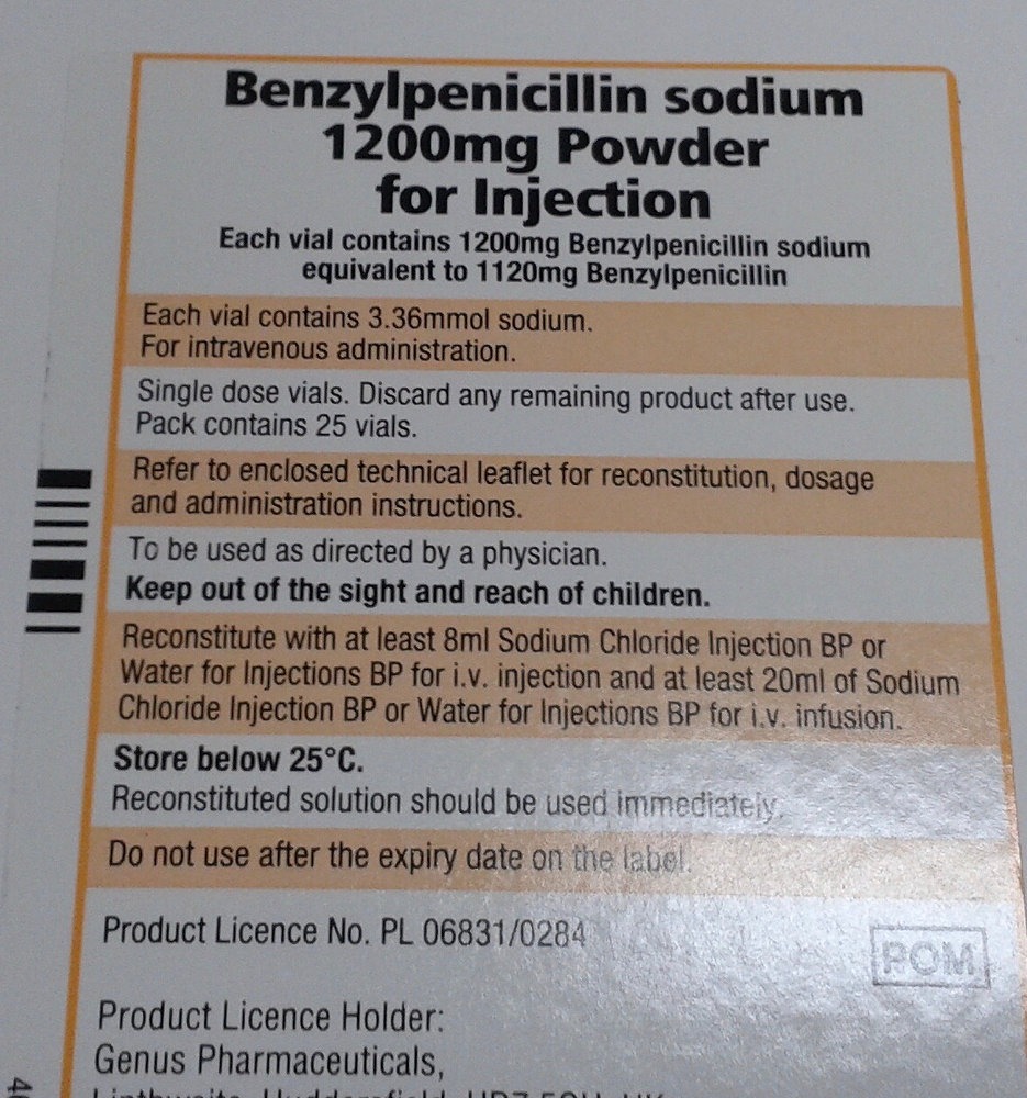 Pro PG receives S19A approval for Benzylpenicillin sodium 1200mg powder ...