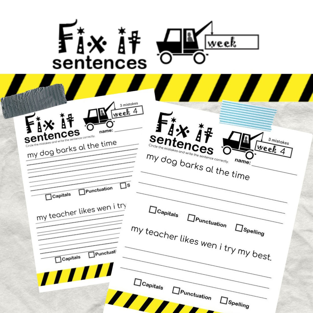 Fix-it Sentences