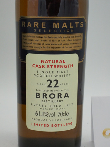 Brora 22 Jahre, 61.1 % Vol., 70 cl., Rare Malts Selections | maltsandmore