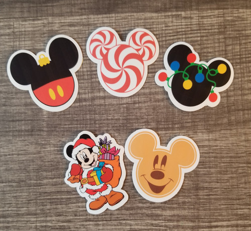 Mickey Mouse- Christmas Sticker Set (5pc) | MamaPhoenix_Inc