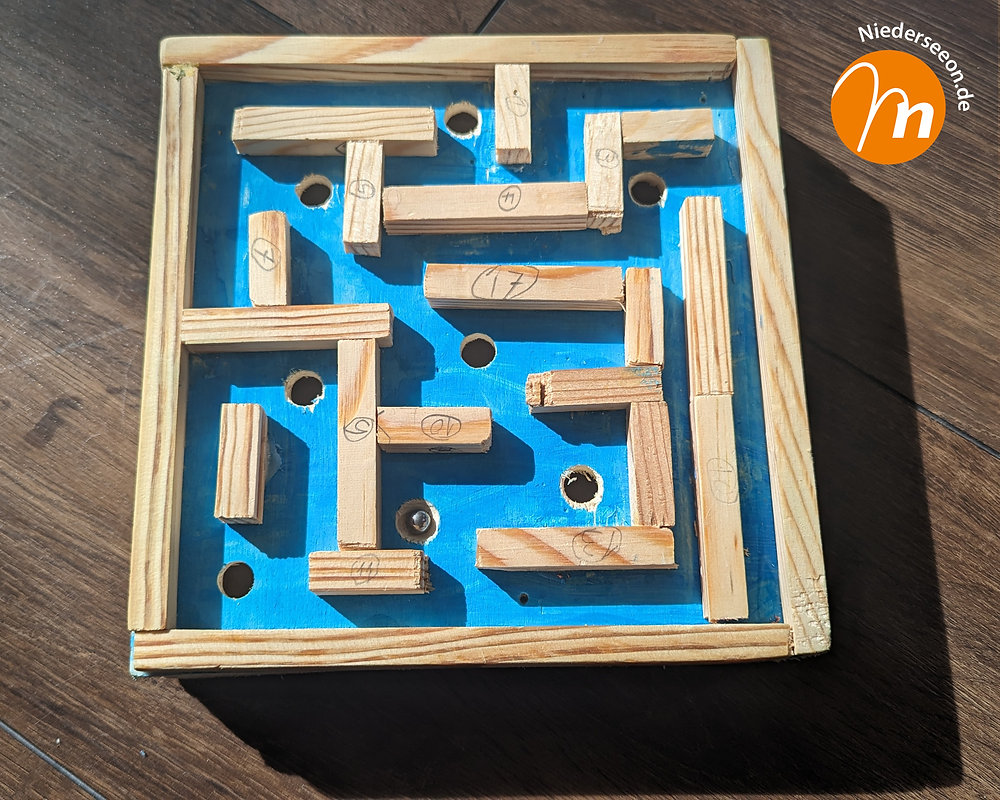 Murmel-Labyrinthe aus unserer Holzwerkstatt