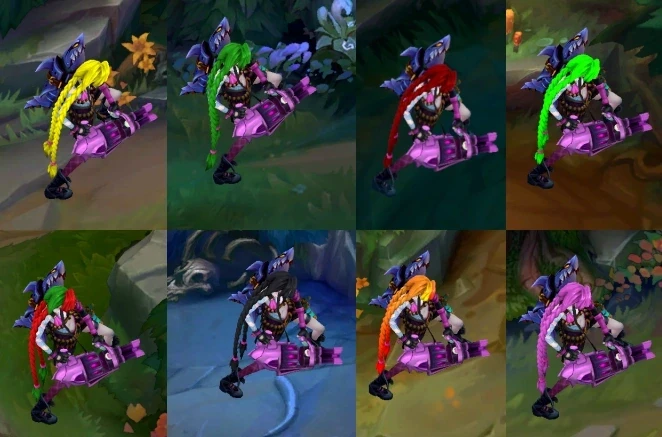 Jinx hair recolors