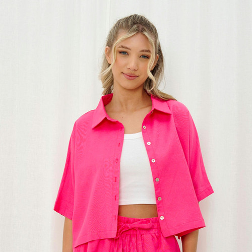 Scarlett Pink Shirt | SJ Boutique