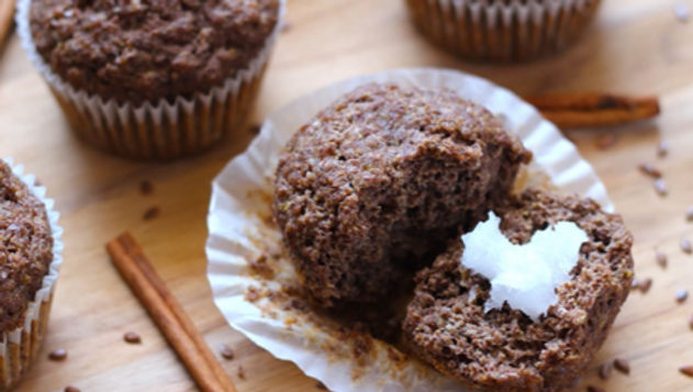 Seed Cycling Cinnamon Flax Muffins (Follicular Phase)