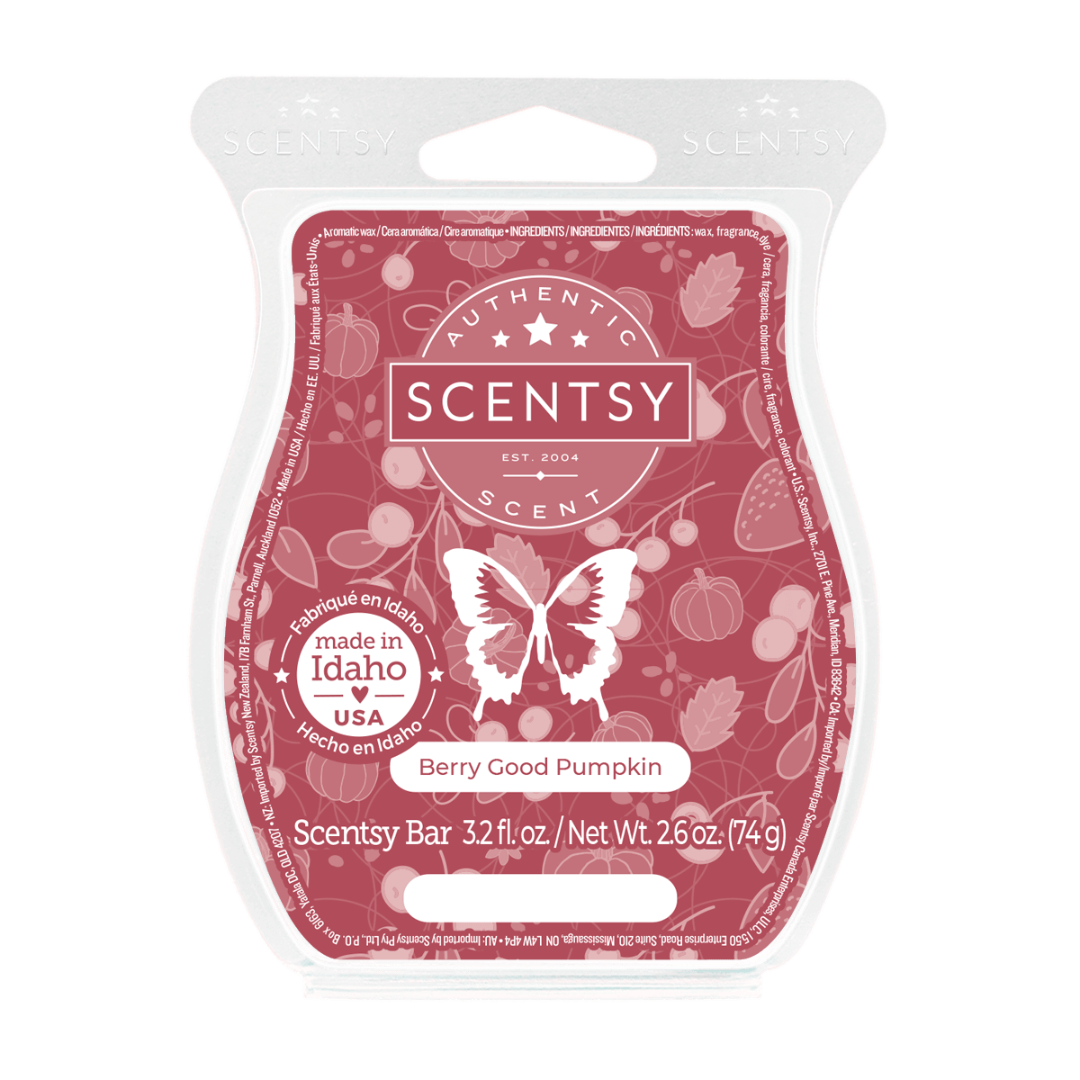 Berry Good Pumpkin Scentsy Bar