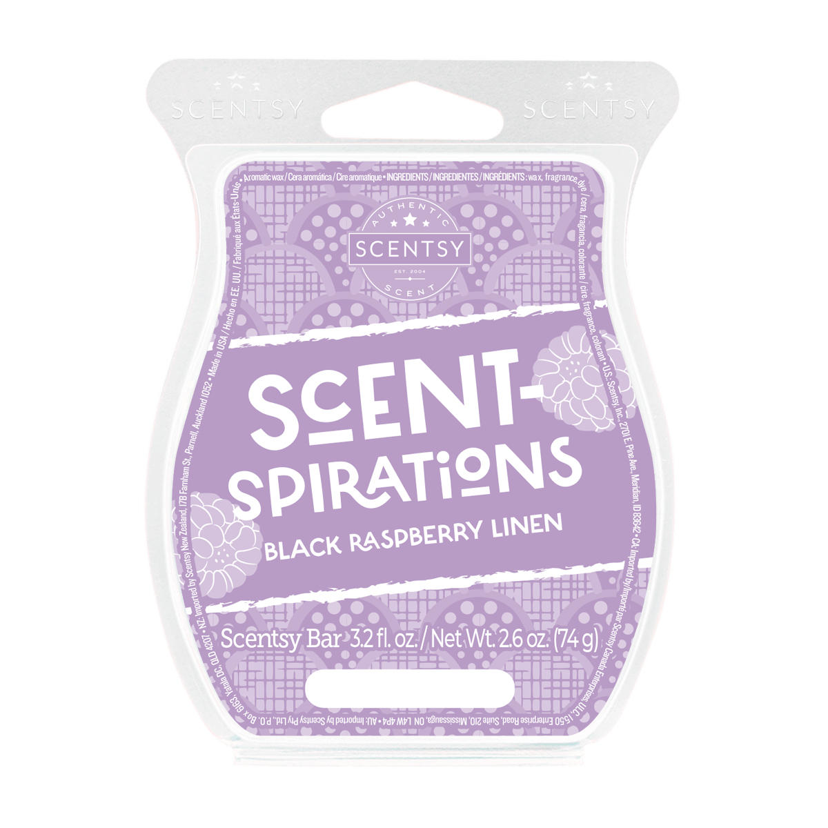 Black Raspberry Linen Scentsy Bar
