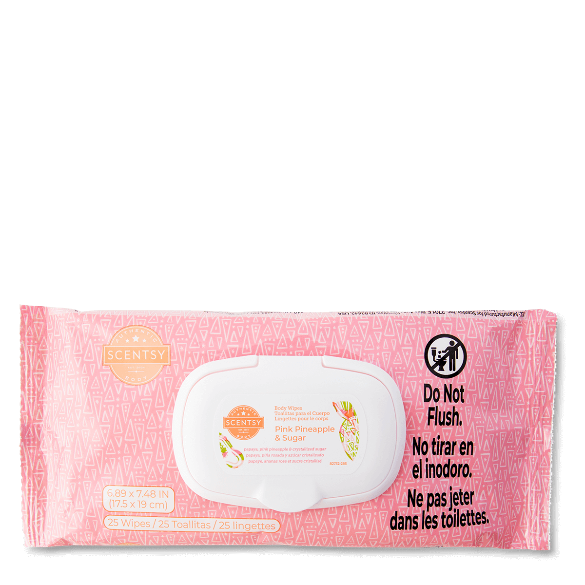 Pink Pineapple and Sugar Body Wipes
