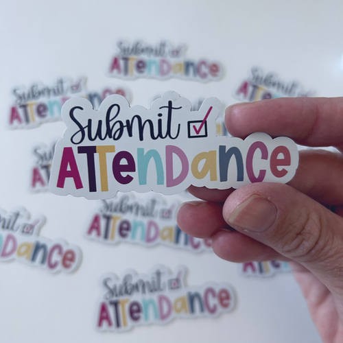 Submit Attendance Magnet | Two Planner Babes