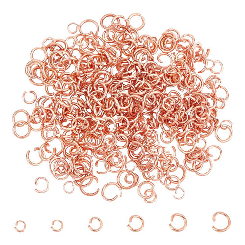 4,5mm Stainless Steel Rose Gold Jump Rings | Nish Nosh