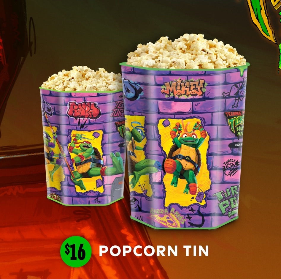 Cinemark Theaters Unleashes TMNT Mutant Mayhem Merchandise!