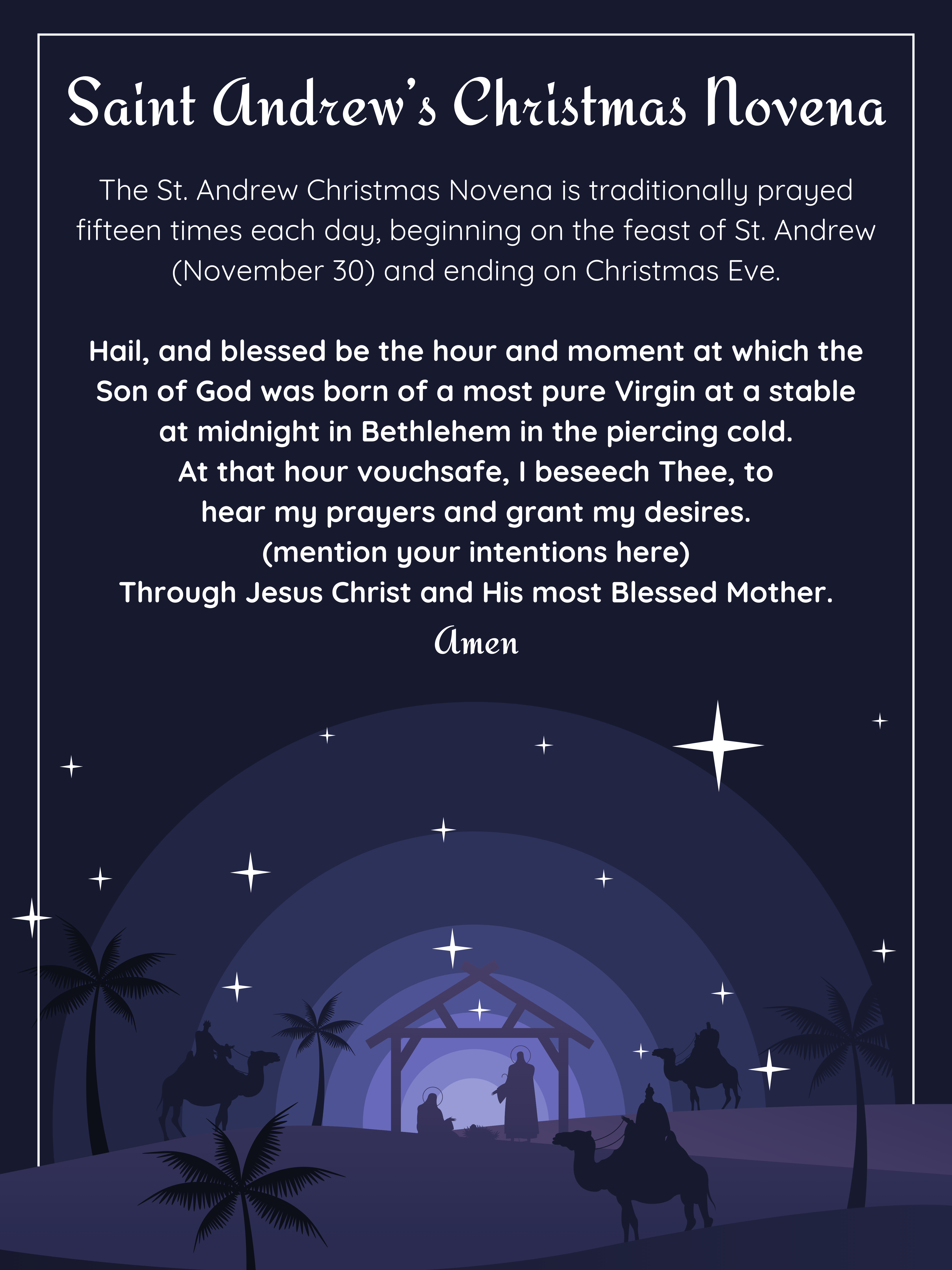 St. Andrew Christmas Novena