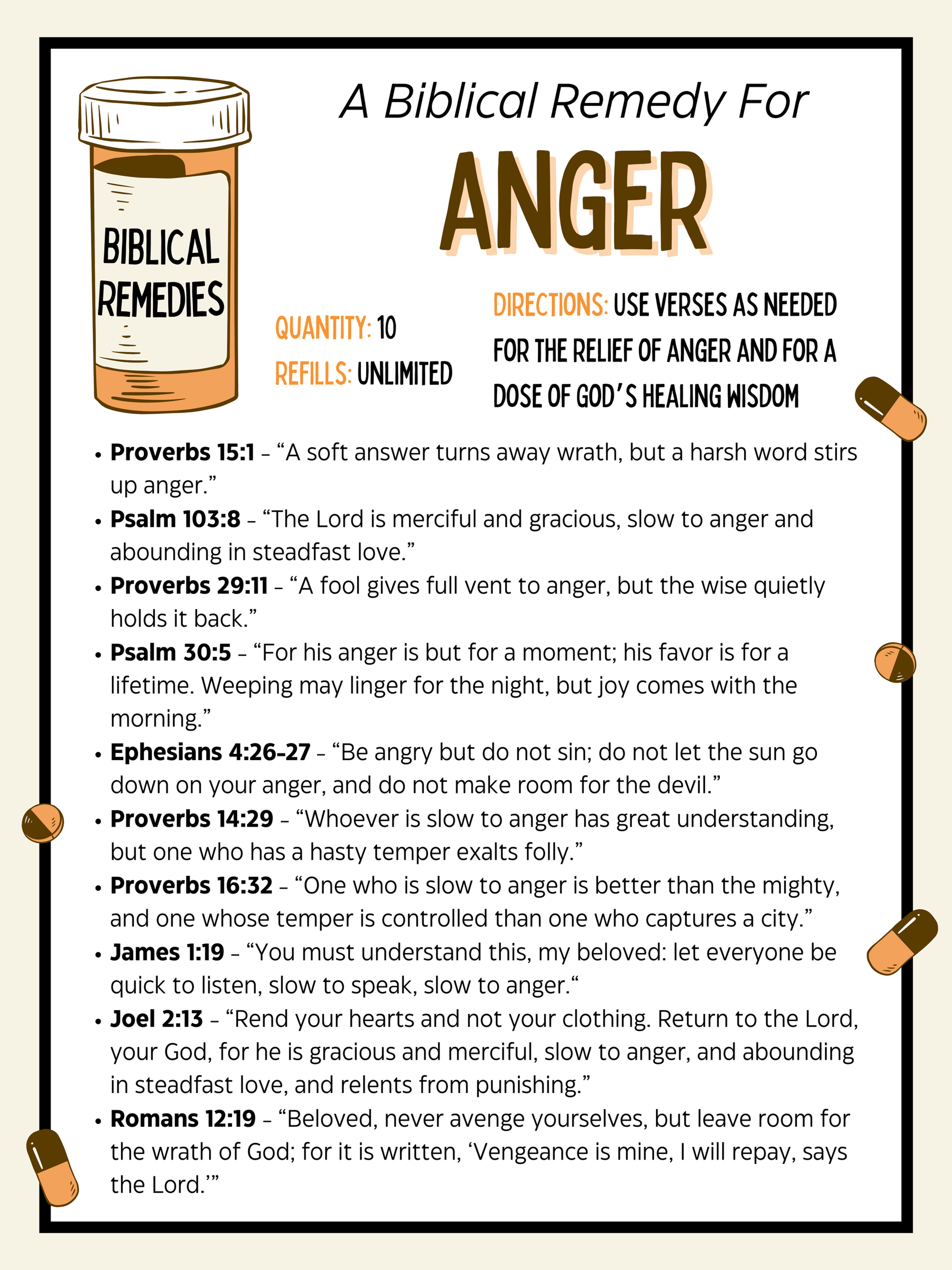 Bible Verses for Anger
