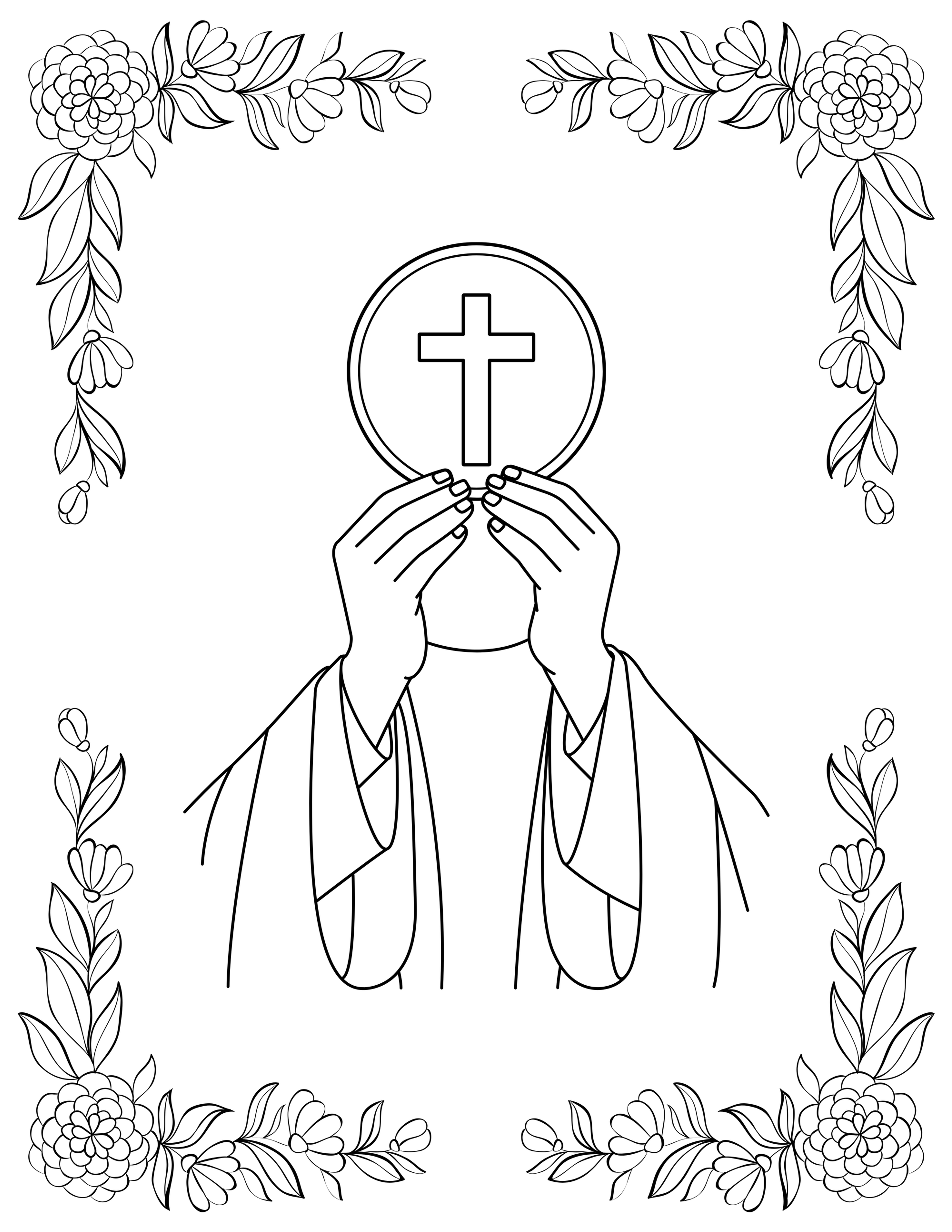 eucharist coloring sheet