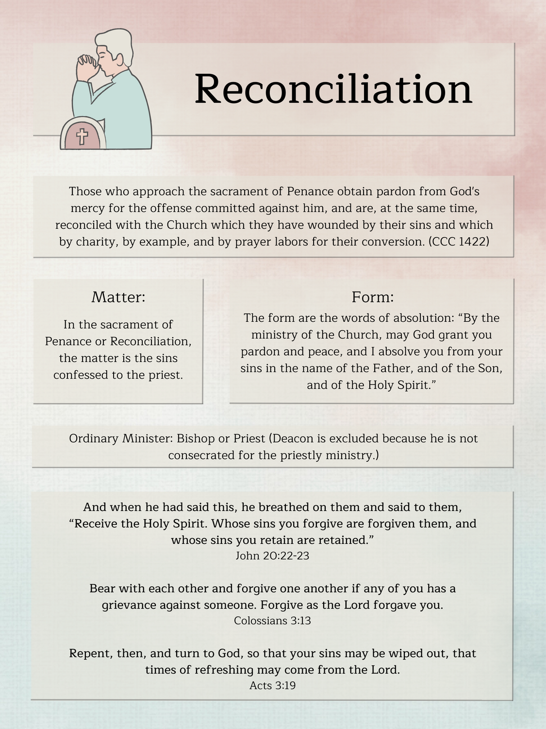 Reconciliation