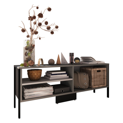 MUEBLE PARA TV 55"- 3 ESPACIOS - GRIS | Playcon