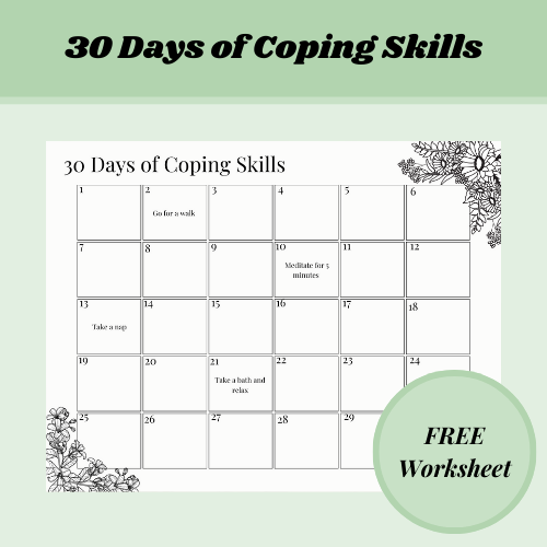 30 Days of Coping Skills - Floral Detail | Look;ng Forward